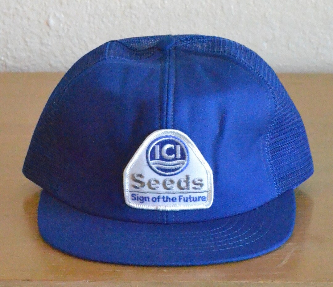 Vintage ICI Seeds sign of the Future Patched Trucker Hat made in U.S.A ...
