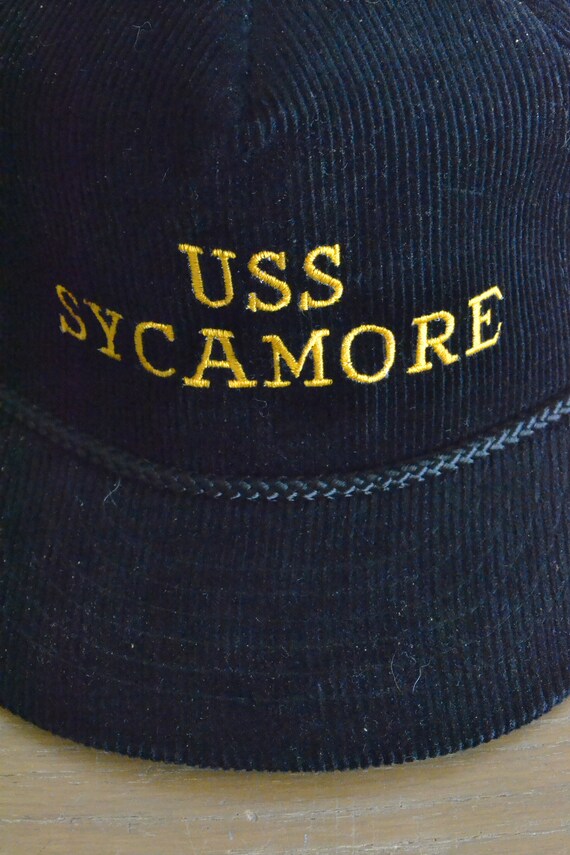 Vintage USS Sycamore Rope Corduroy Cap - Gem