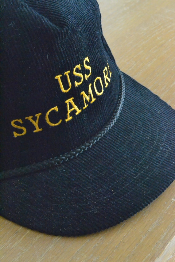 Vintage USS Sycamore Rope Corduroy Cap - Gem