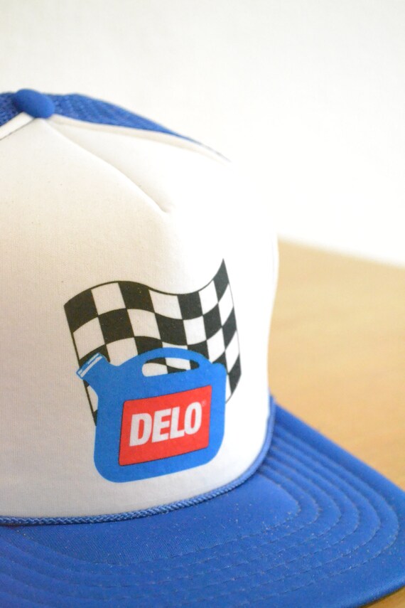 Vintage Delo Motor Oil Racing Trucker Hat (Made In U.… - Gem