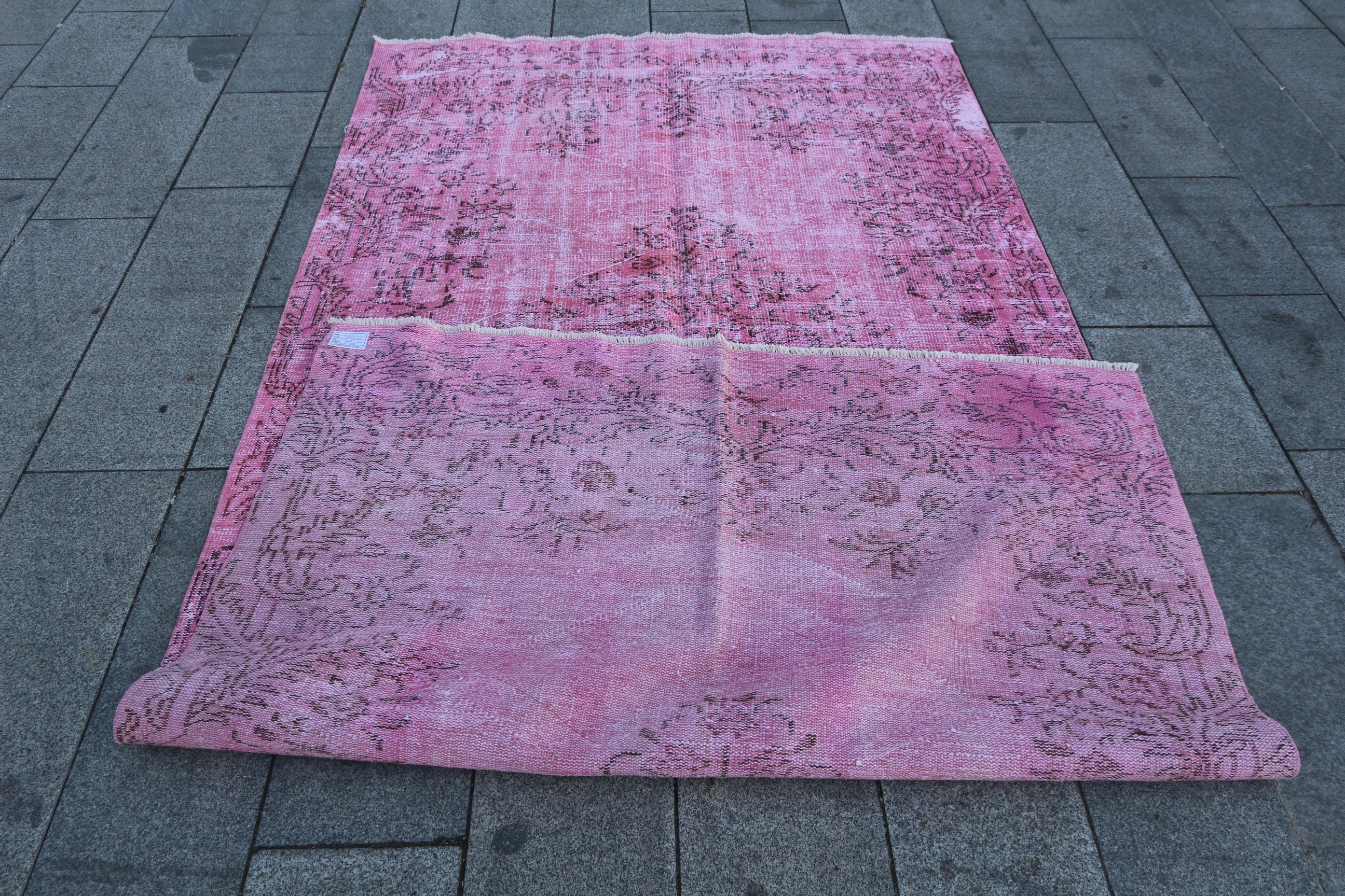 Decorative Pink Rug 9'7x5'7feet 298x174 - Etsy