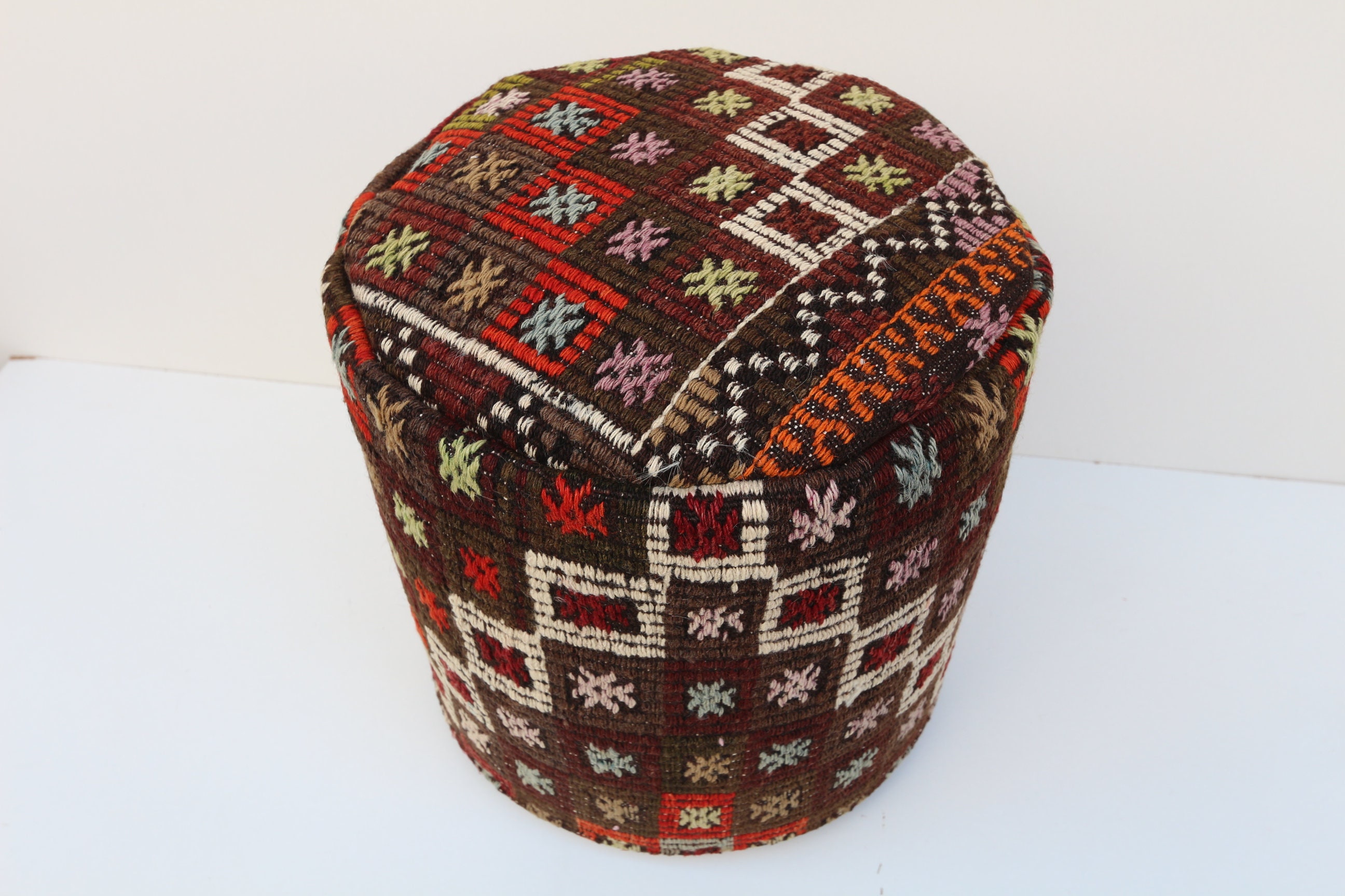 Pouf ottoman Pouf moroccan Pouffe Pouf cover Pouf leather | Etsy