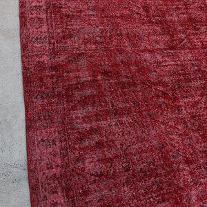 Handmade Vintage Rustic Red Runner Rug Hallway Long Bohemian Decorative ...