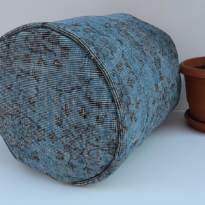 Blue Pouf, Boho Pouf, Floor Seat Pillow, Ottoman Stool, Chair Pouf ...