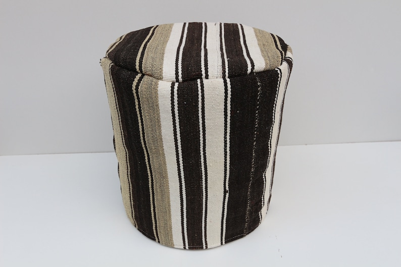 Living Room Pouf Handmade Pouf Black Pouf White Pouf Black - Etsy