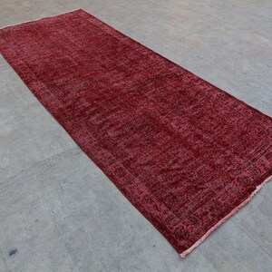 Handmade Vintage Rustic Red Runner Rug Hallway Long Bohemian Decorative ...