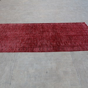 Handmade Vintage Rustic Red Runner Rug Hallway Long Bohemian Decorative ...