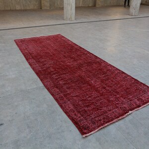 Handmade Vintage Rustic Red Runner Rug Hallway Long Bohemian Decorative ...