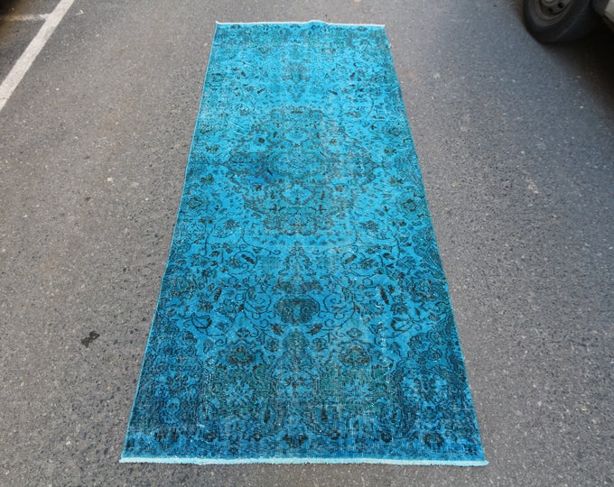 Cyan Green Rugs, Vintage Runners, Handmade Floral Rugs, Oushak Runners ...