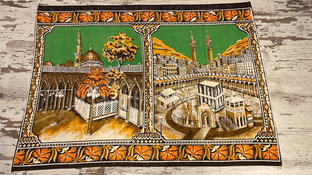 Kaaba Pictures on Naturel Pure Cotton Material Printed 30 Years Ago ...