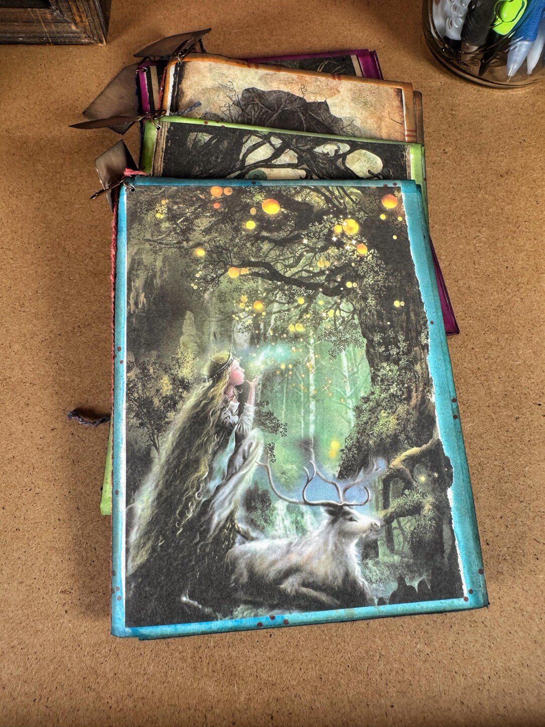 Enchanted Forest Pocket Book, Book of Pockets, Handmade Ephemera, Fairy ...