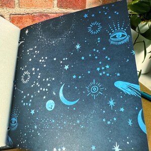 Celestial Journal, Night Sky Journal, Handmade Journal, Star Notebook ...