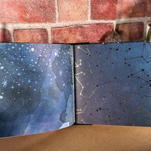 Celestial Journal, Night Sky Journal, Handmade Journal, Star Notebook ...