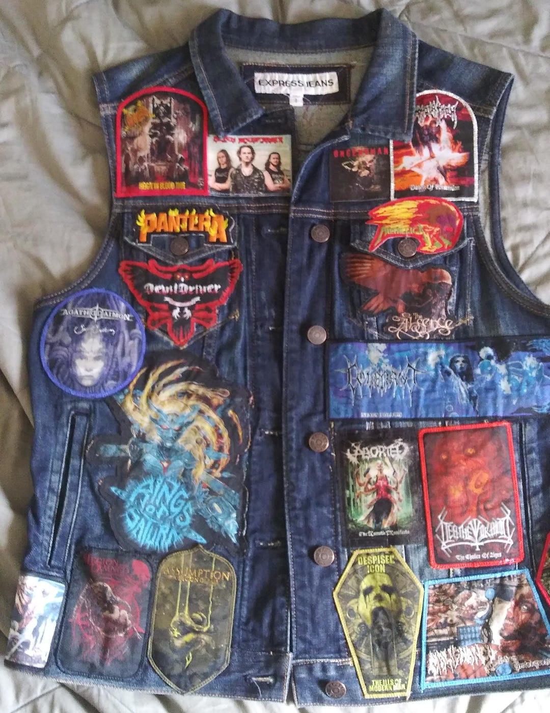 Metallband Kampfweste - Etsy.de