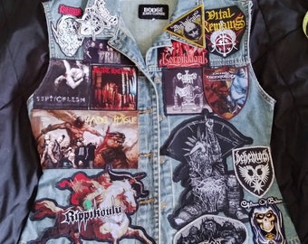 Metal Battle Jacket/vest. Size M. - Etsy