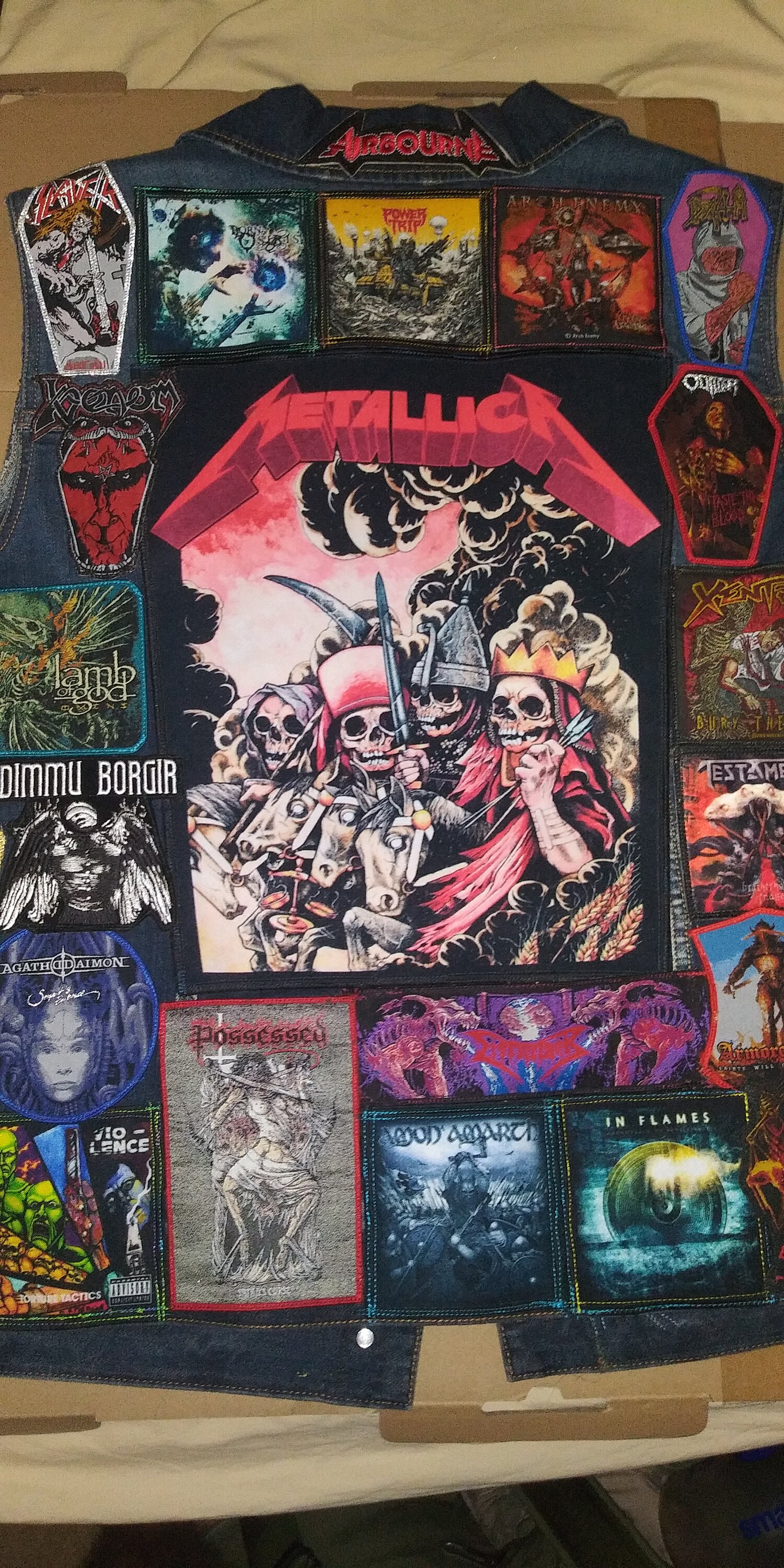 Battle Vest Metal Band Vest - Etsy