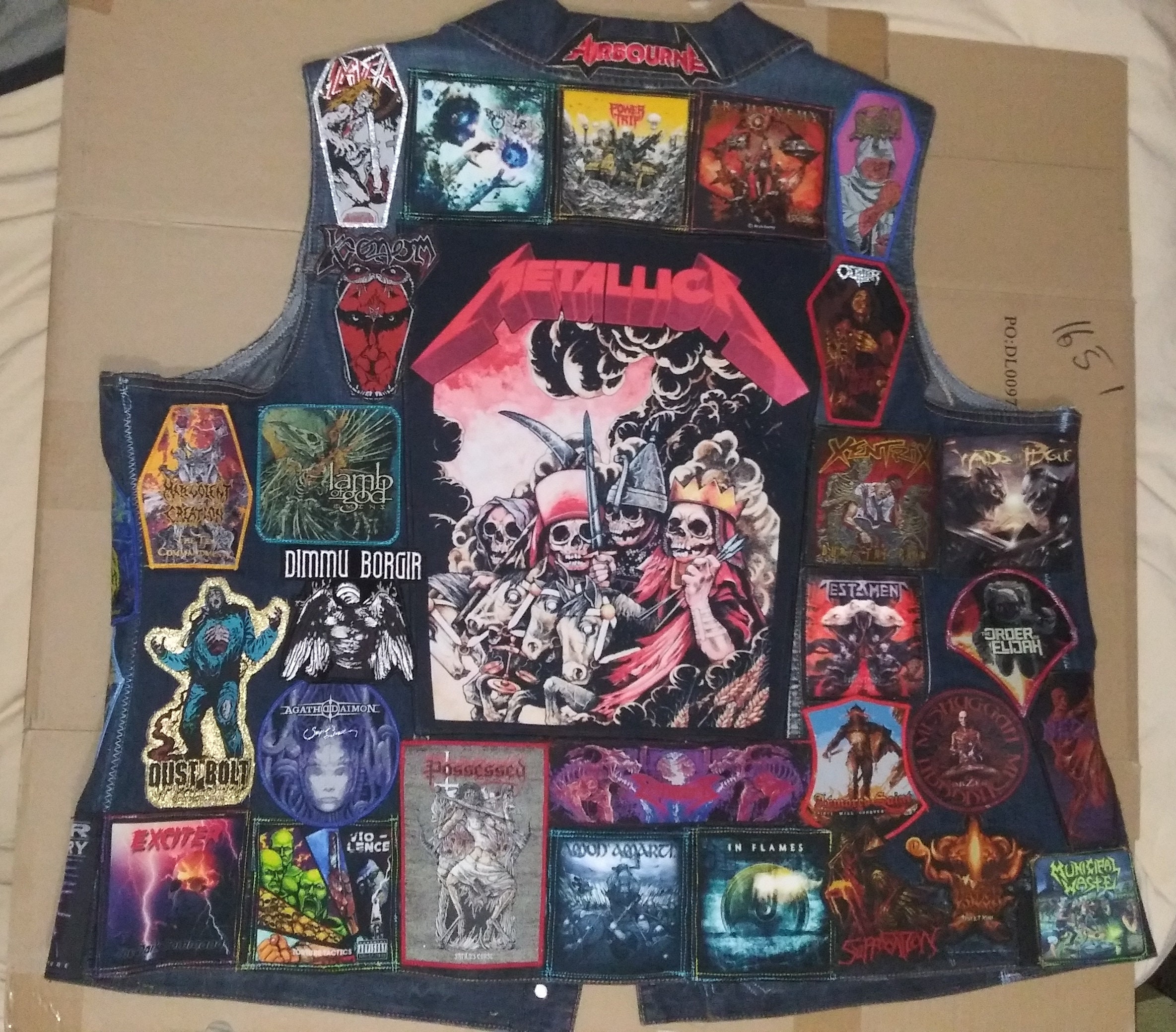 Battle Vest Metal Band Vest - Etsy