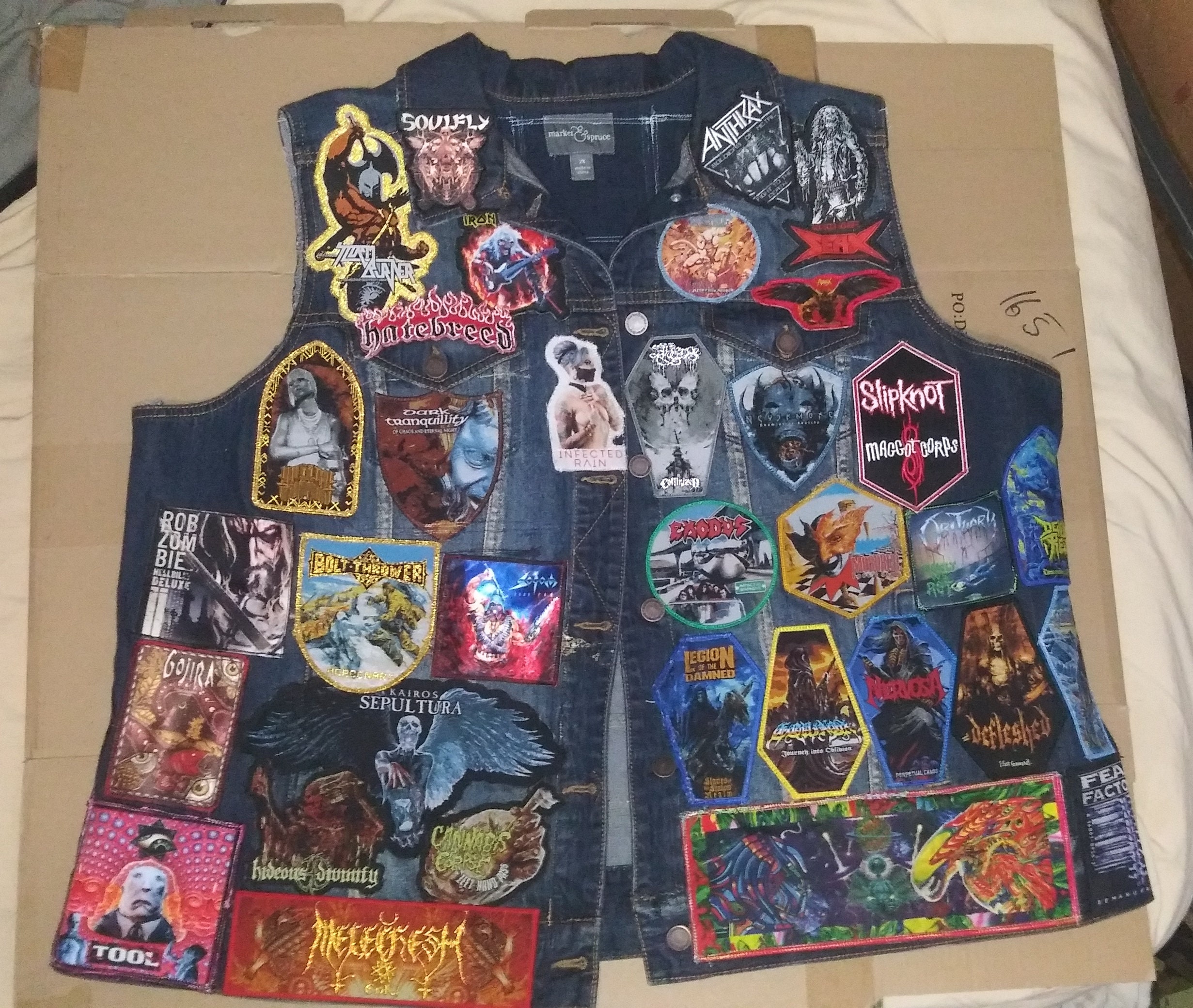 Battle Vest Metal Band Vest - Etsy