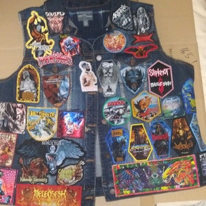 Battle Vest Metal Band Vest - Etsy