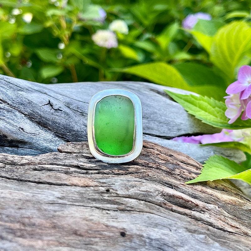 Beach Glass Rings - Etsy