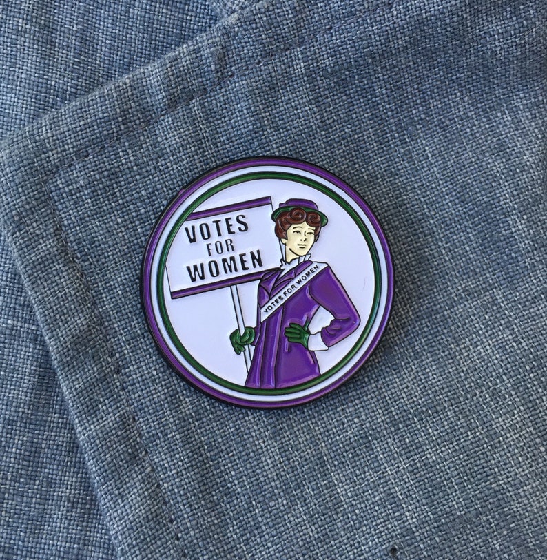 Votes for Women Suffragette Power Pin - Suffrage Enamel Pin - Etsy UK