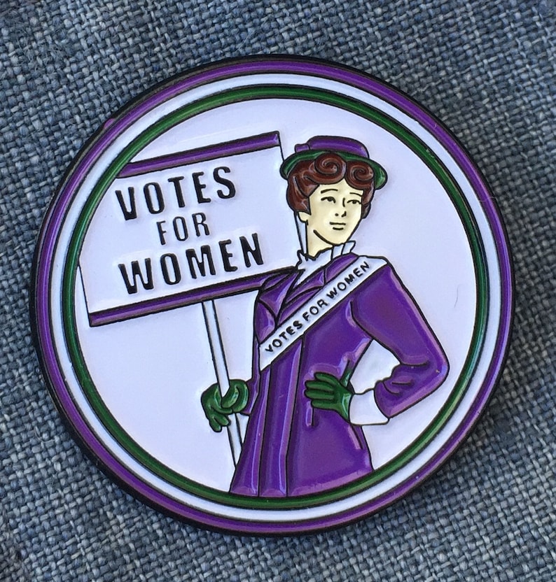 Votes for Women Suffragette Power Pin - Suffrage Enamel Pin - Etsy