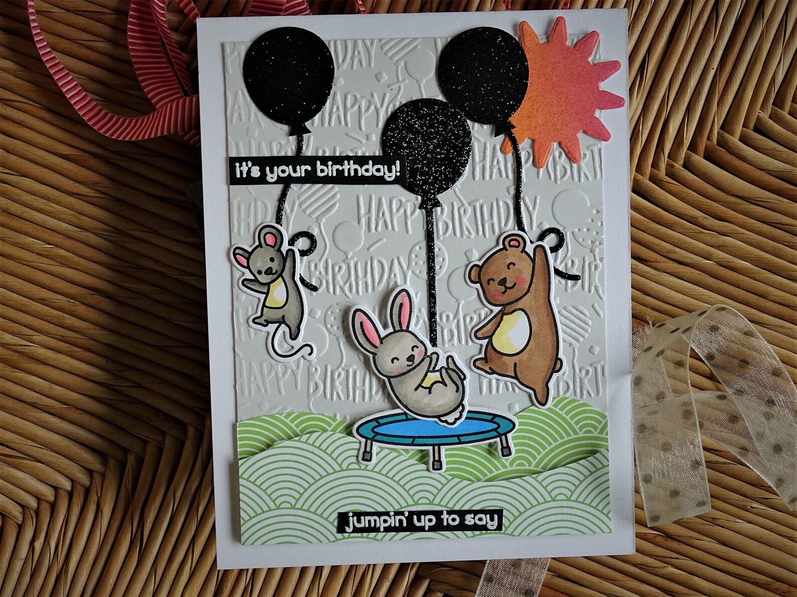 Handmade Jumpin up to Say Happy Birthday Greeting Card - Etsy