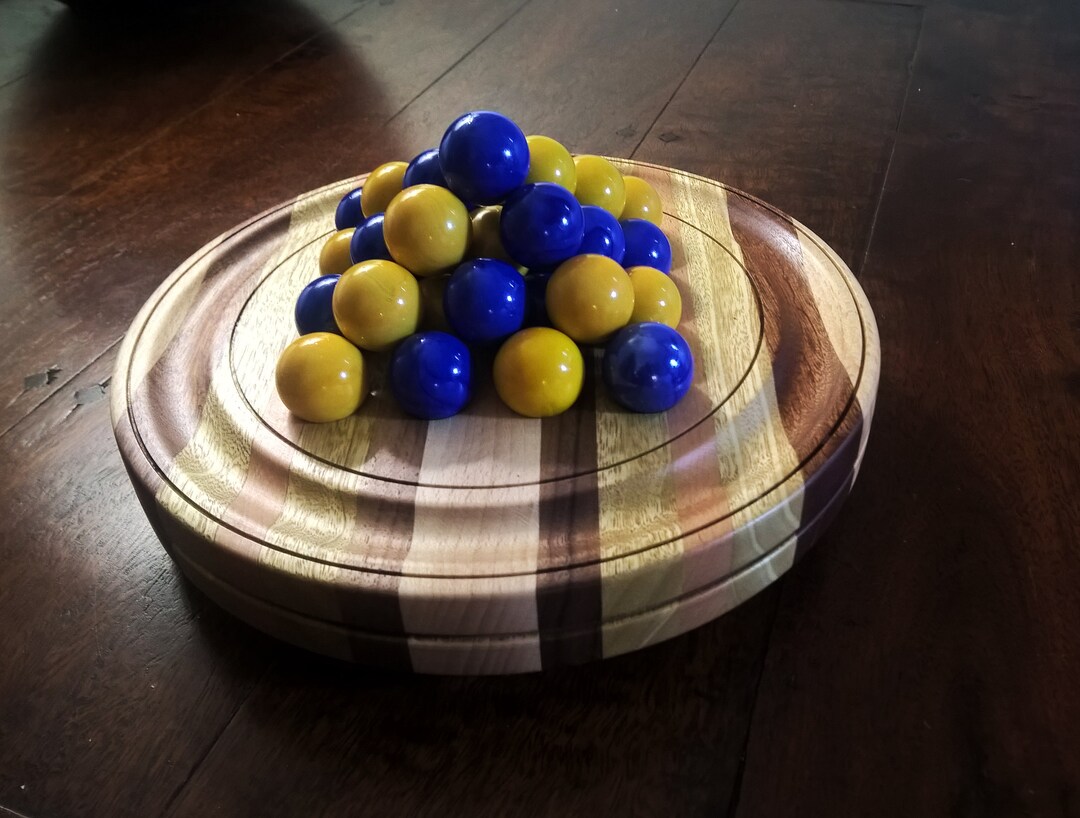 Marble PYRAMID, Special Offer, Game, Handmade, Marbles, Strategy, Desk ...
