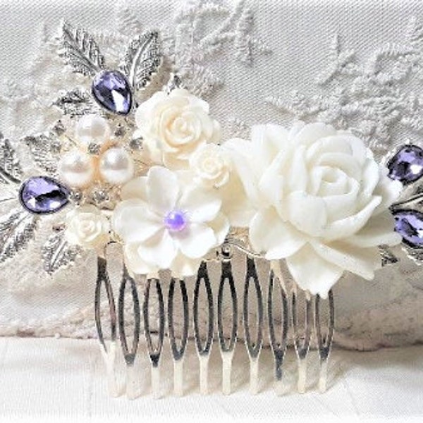 Purple Hair Comb - Etsy