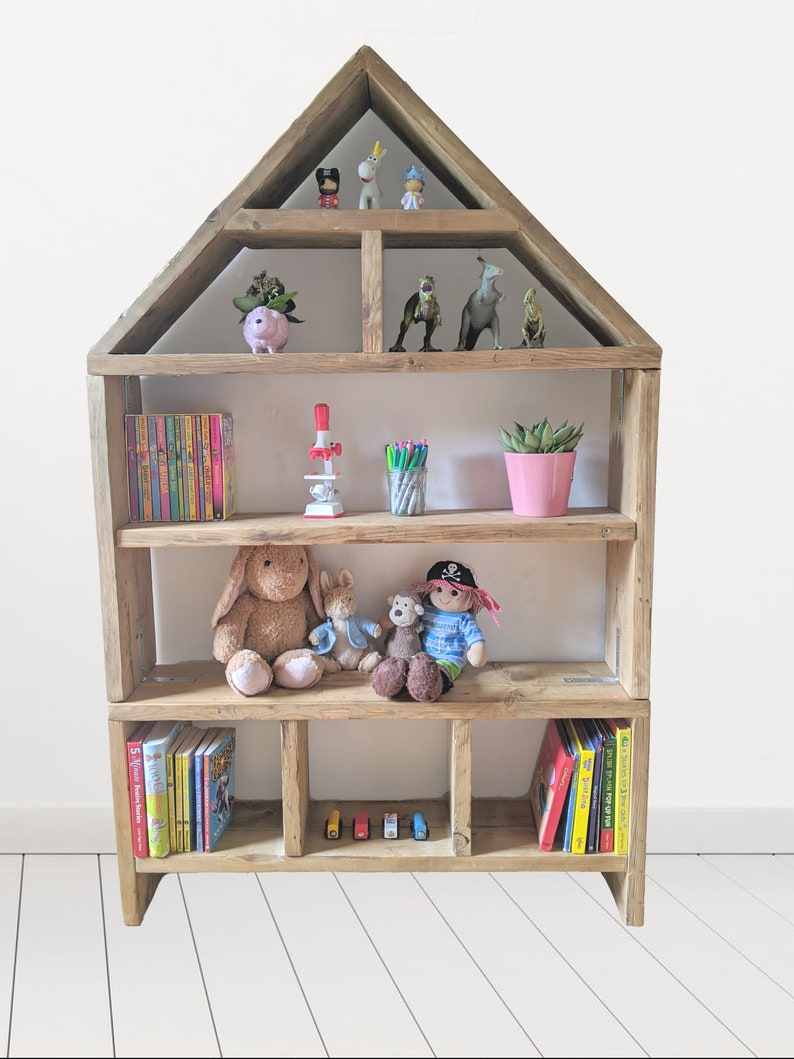 Handmade House Bookcase Custom Colours - Etsy UK