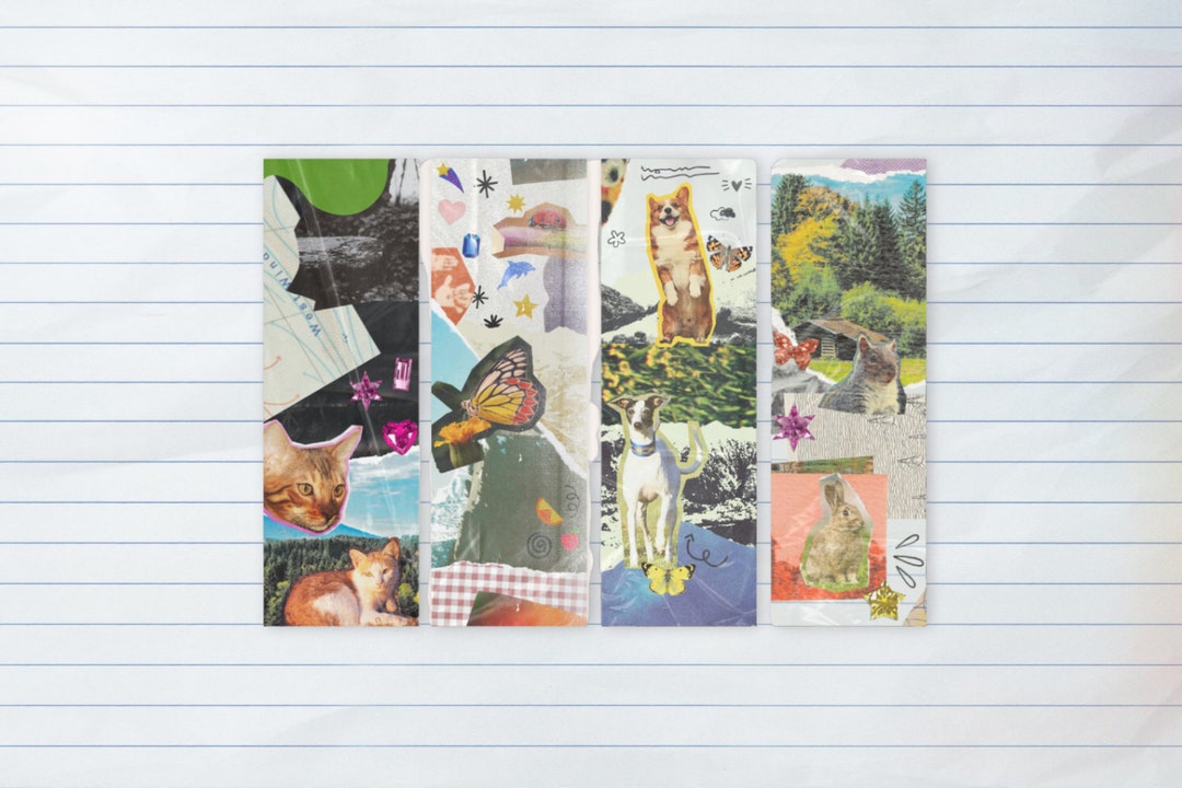 4-pack Printable Bookmarks | Digital Download | Multiple Designs ...