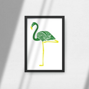 Cactus Pineapple Flamingo Printable Wall Art Set of 3 - Etsy