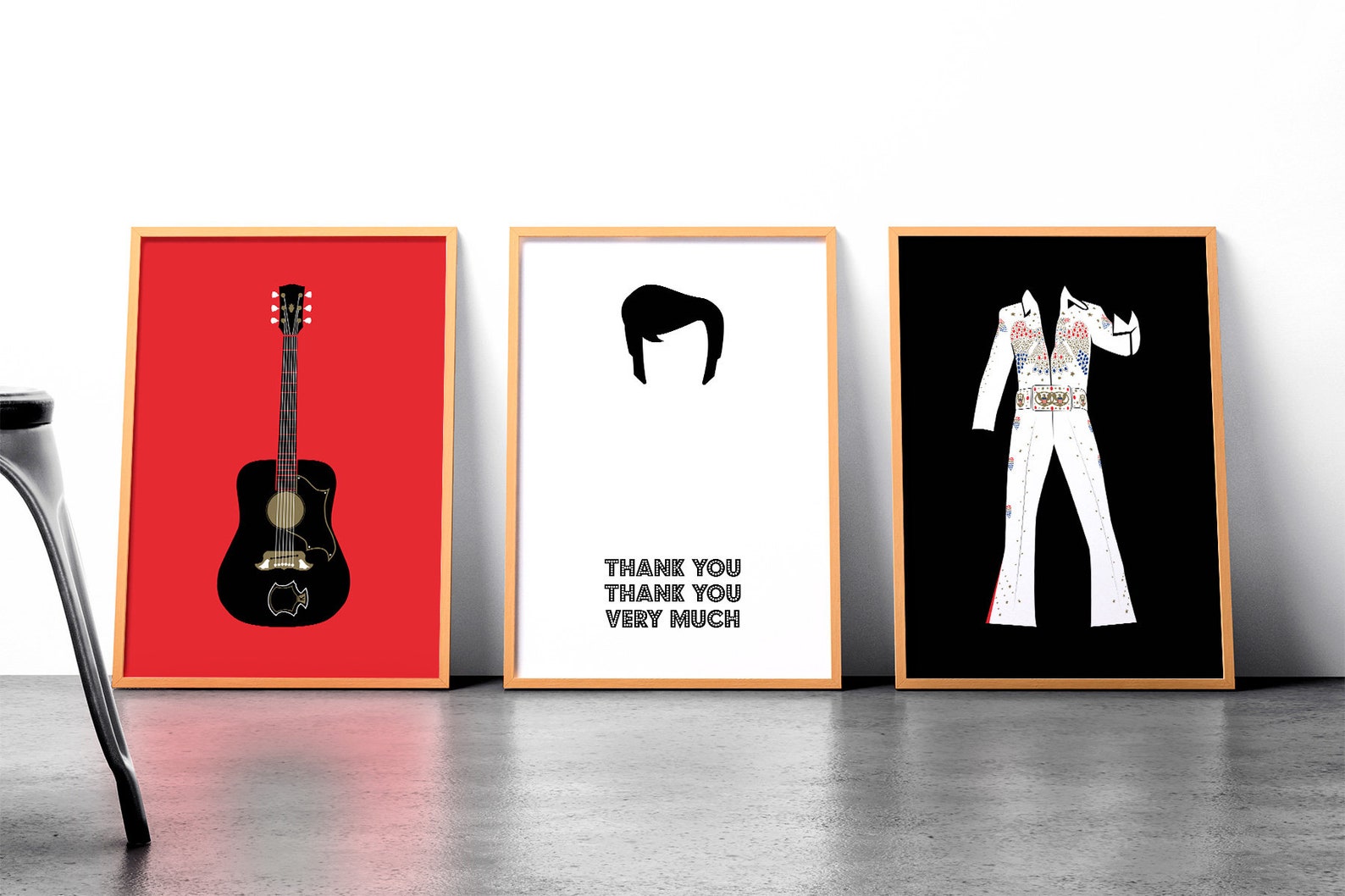 ELVIS Inspired DIGITAL DOWNLOAD Set of 3 Printable Art - Etsy