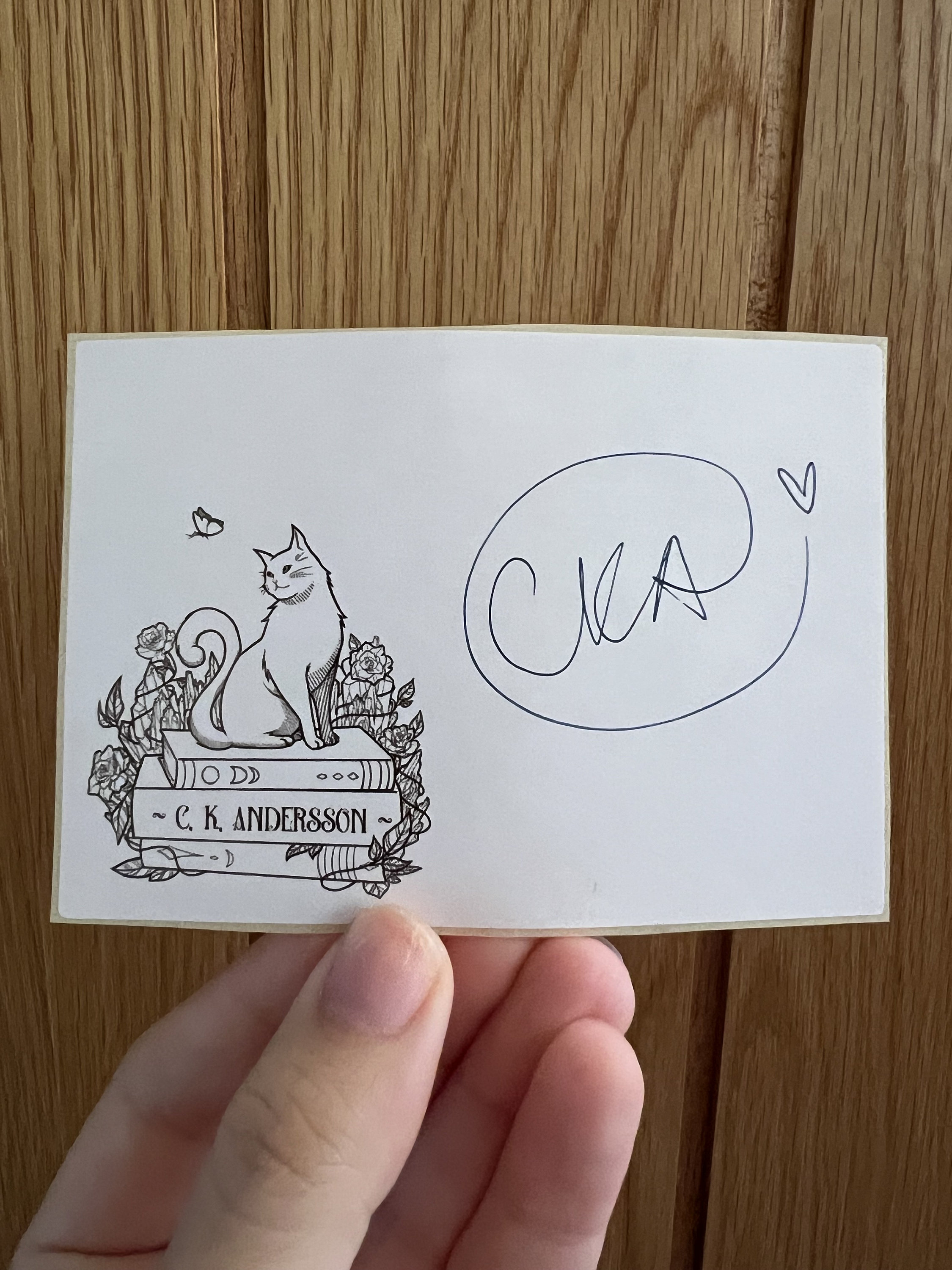 Signed Author Bookplates by C. K. Andersson - Etsy UK