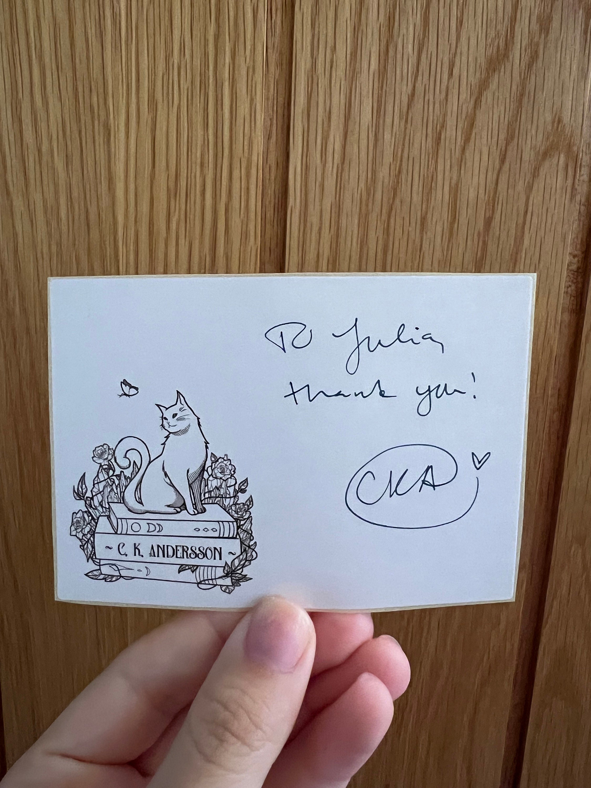 Signed Author Bookplates by C. K. Andersson - Etsy UK