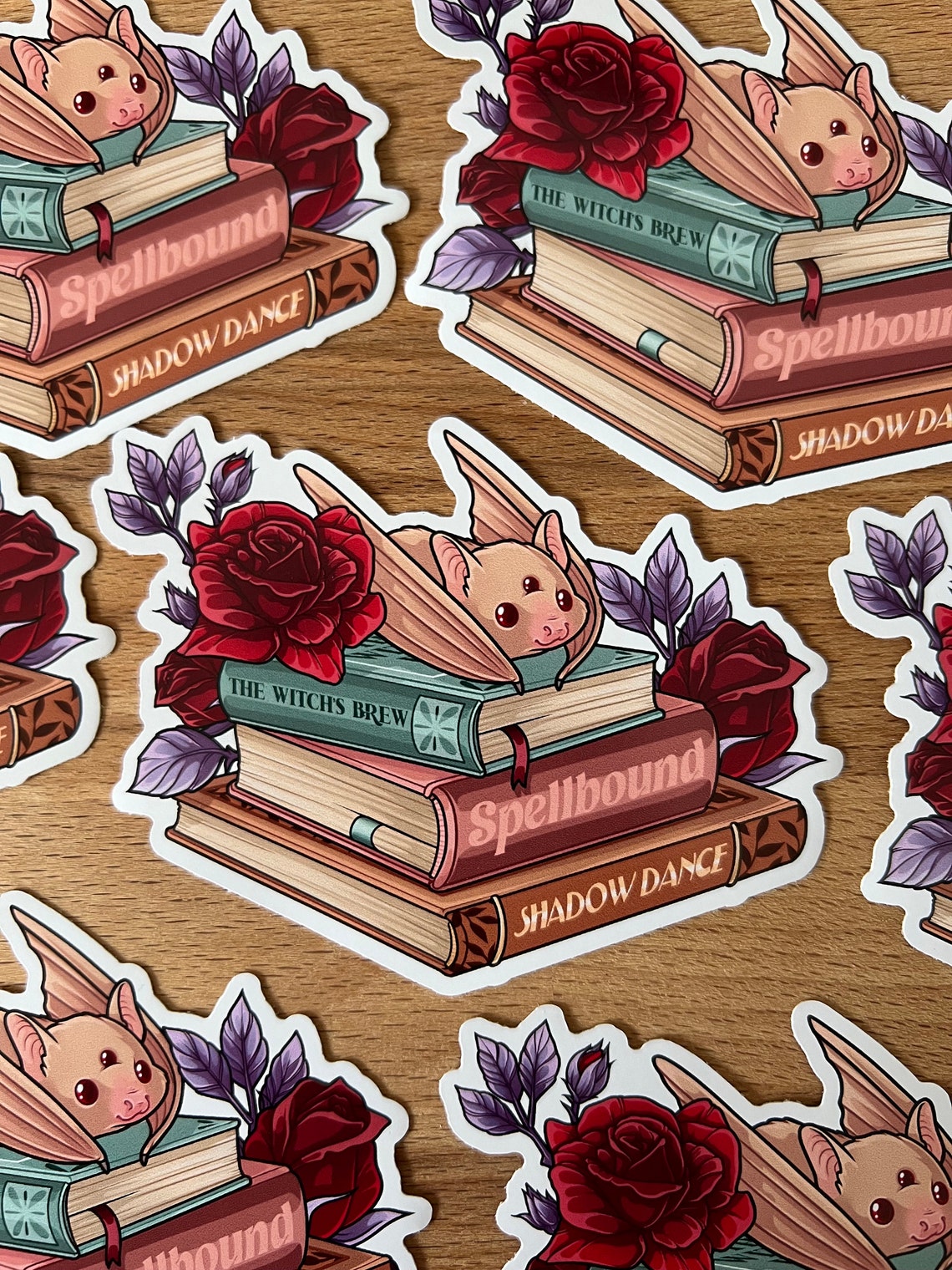 Vampire Bat Sticker, Kawaii Sticker, Sticker for Reader, Laptop Sticker ...