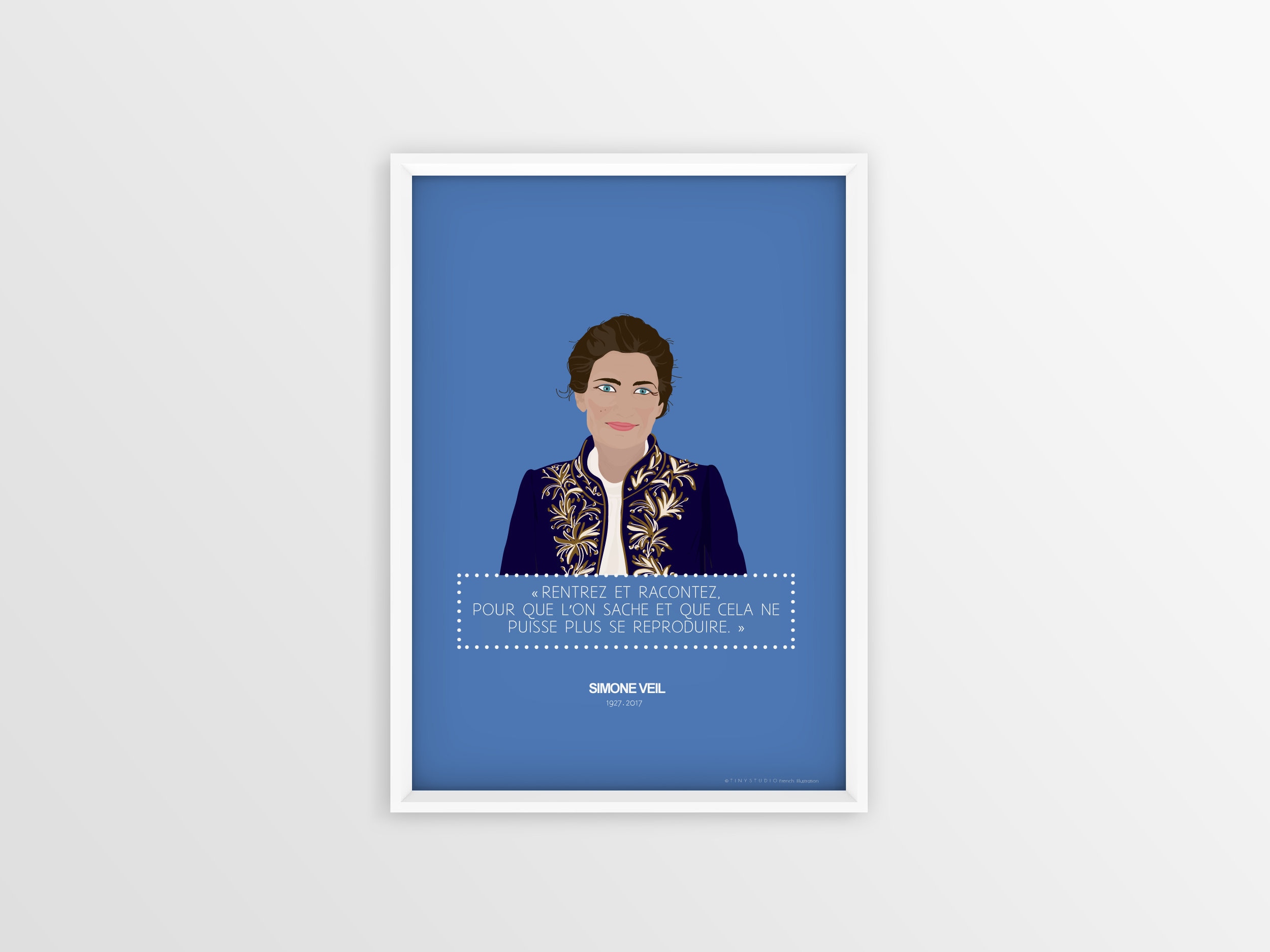 Portrait de Simone Veil, icône politique française, Activist, Pop Art ...