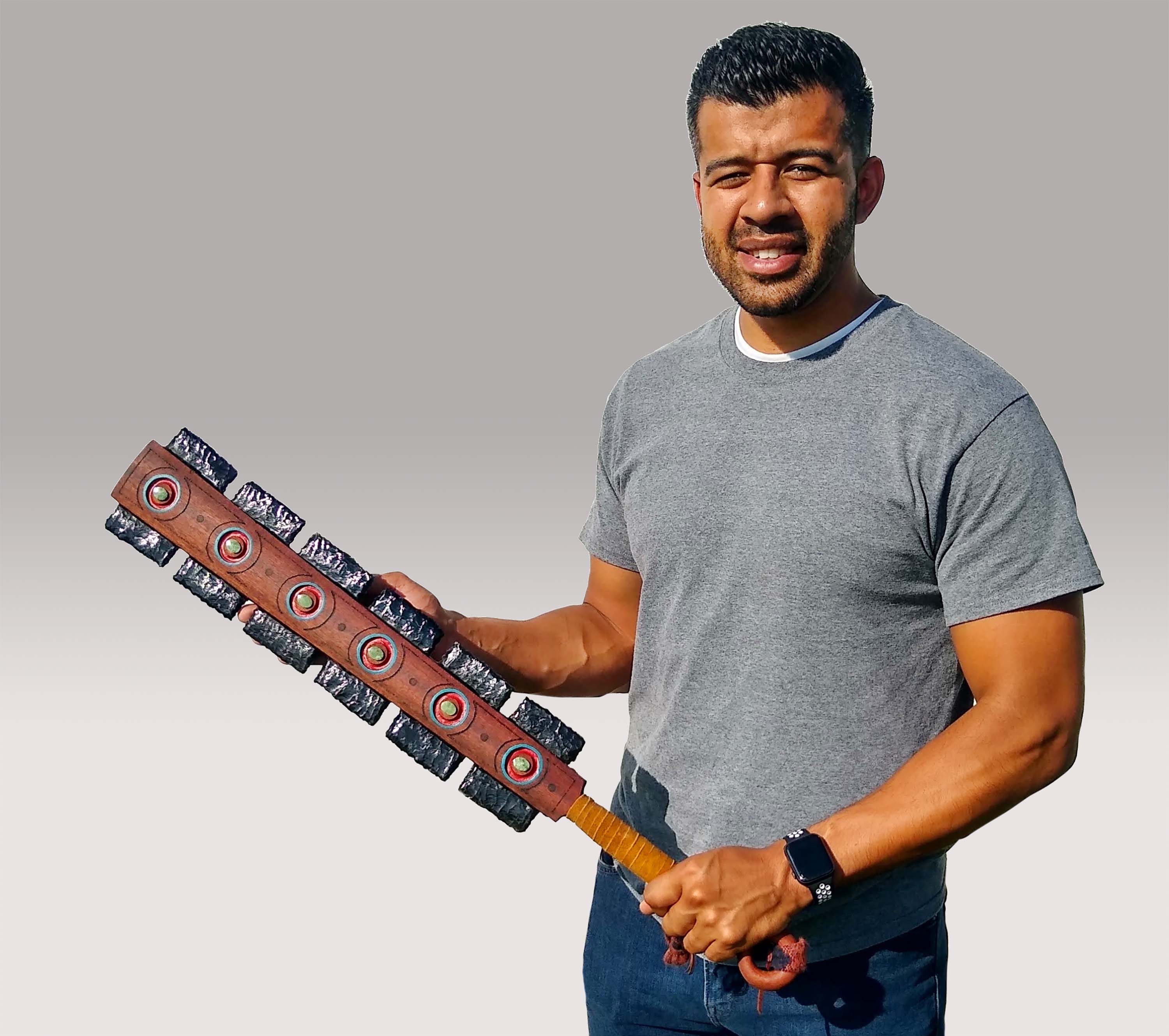 Aztec (Mexica) Warrior. Photograph by me, 2023. Model is Melancayotl ...