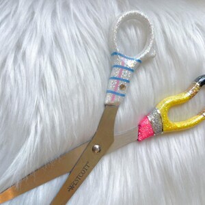 Pencil Scissors | Paper Scissors | Glitter Scissors | Gift for Teacher ...