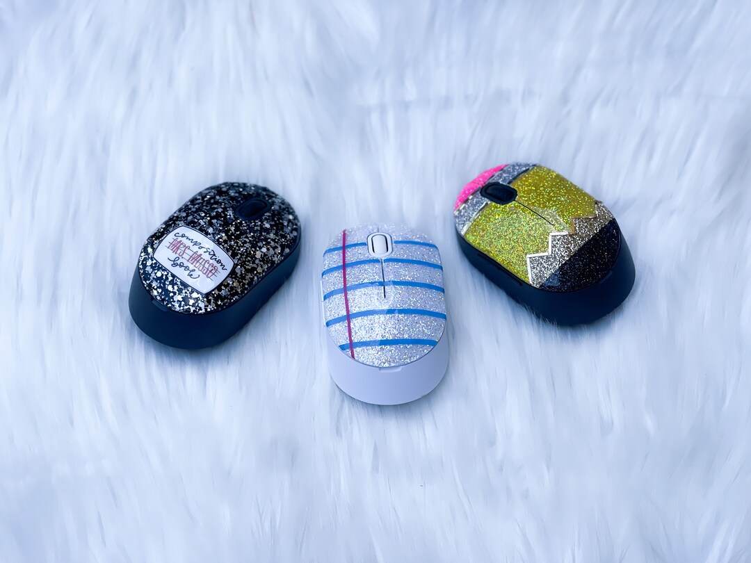 Glittered Wireless Mouse | Teacher Appreciation Gifts | Personalized ...