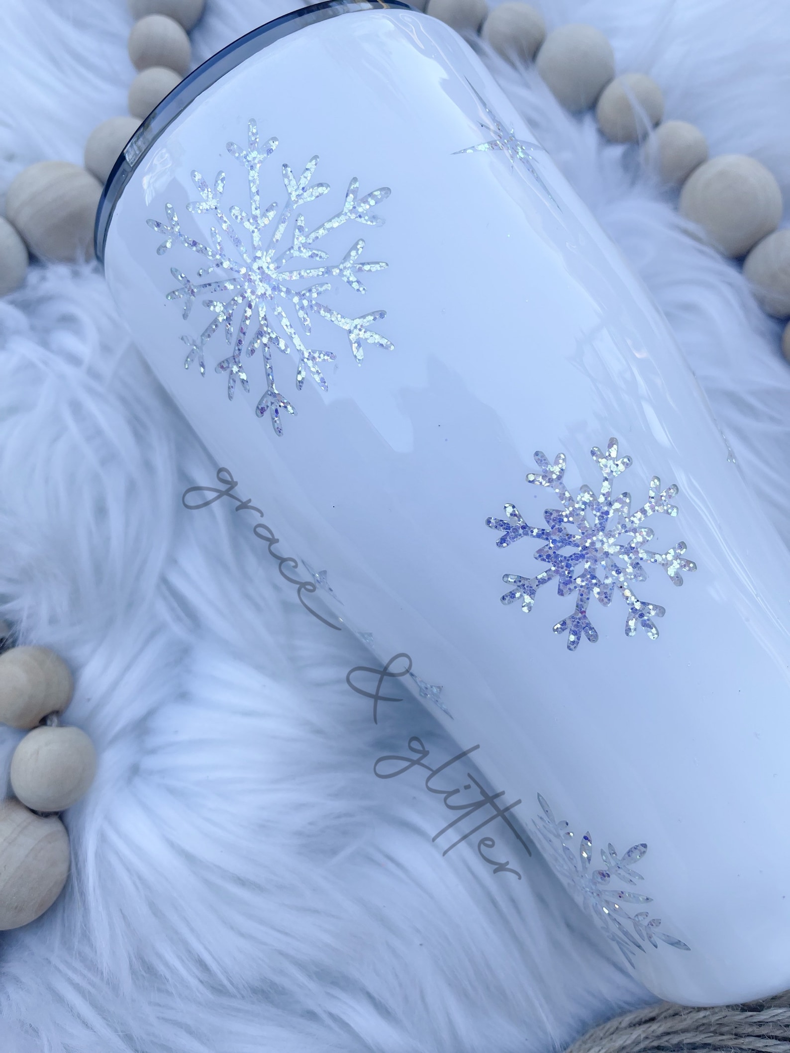 Snowflake Tumbler Winter Tumbler Holiday Tumbler | Etsy