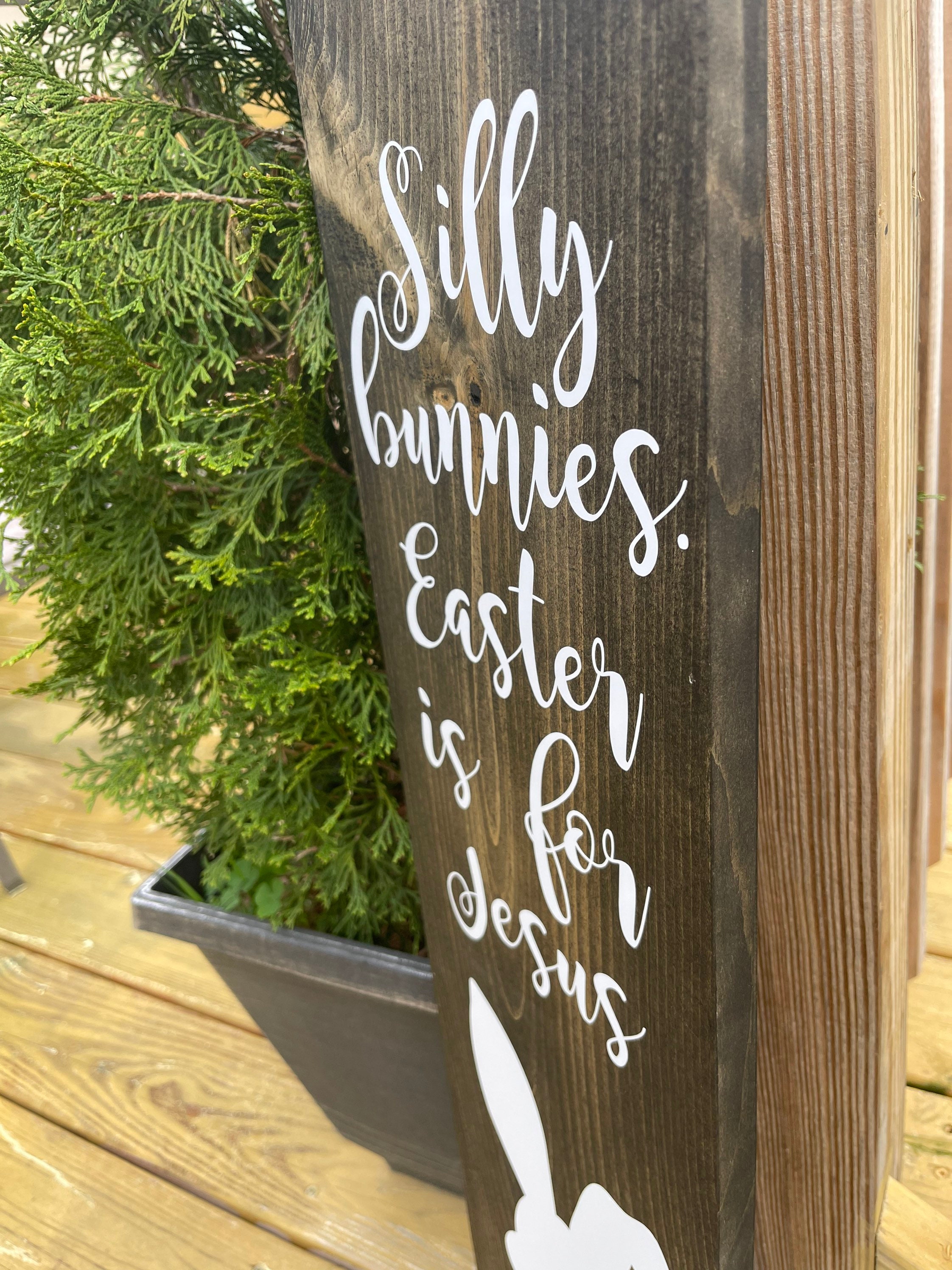 Easter Sign Silly Bunnies Easter is for Jesus - Etsy