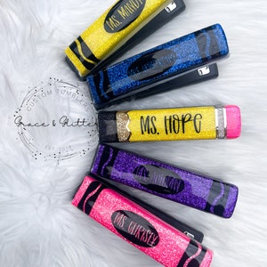 Personalized Teacher Stapler Teacher Stapler Glitter Stapler Cute ...