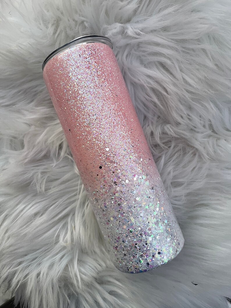 Baby Pink Tumbler Glittered Tumbler Gift for Her Pink - Etsy