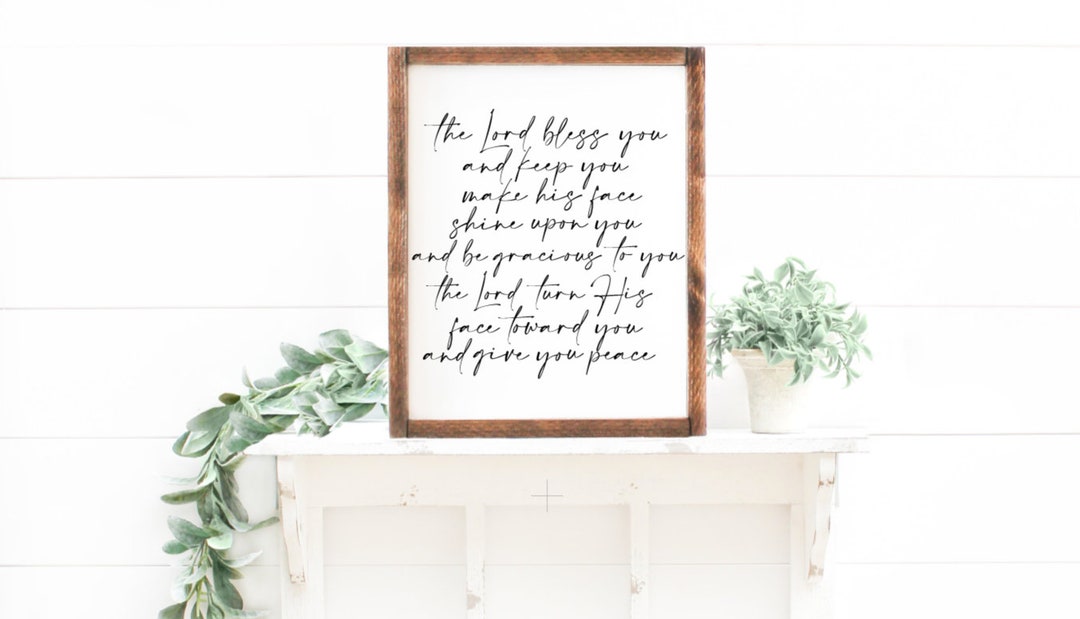 The Blessing Elevation Worship | Christian Farmhouse | Benediction Sign ...