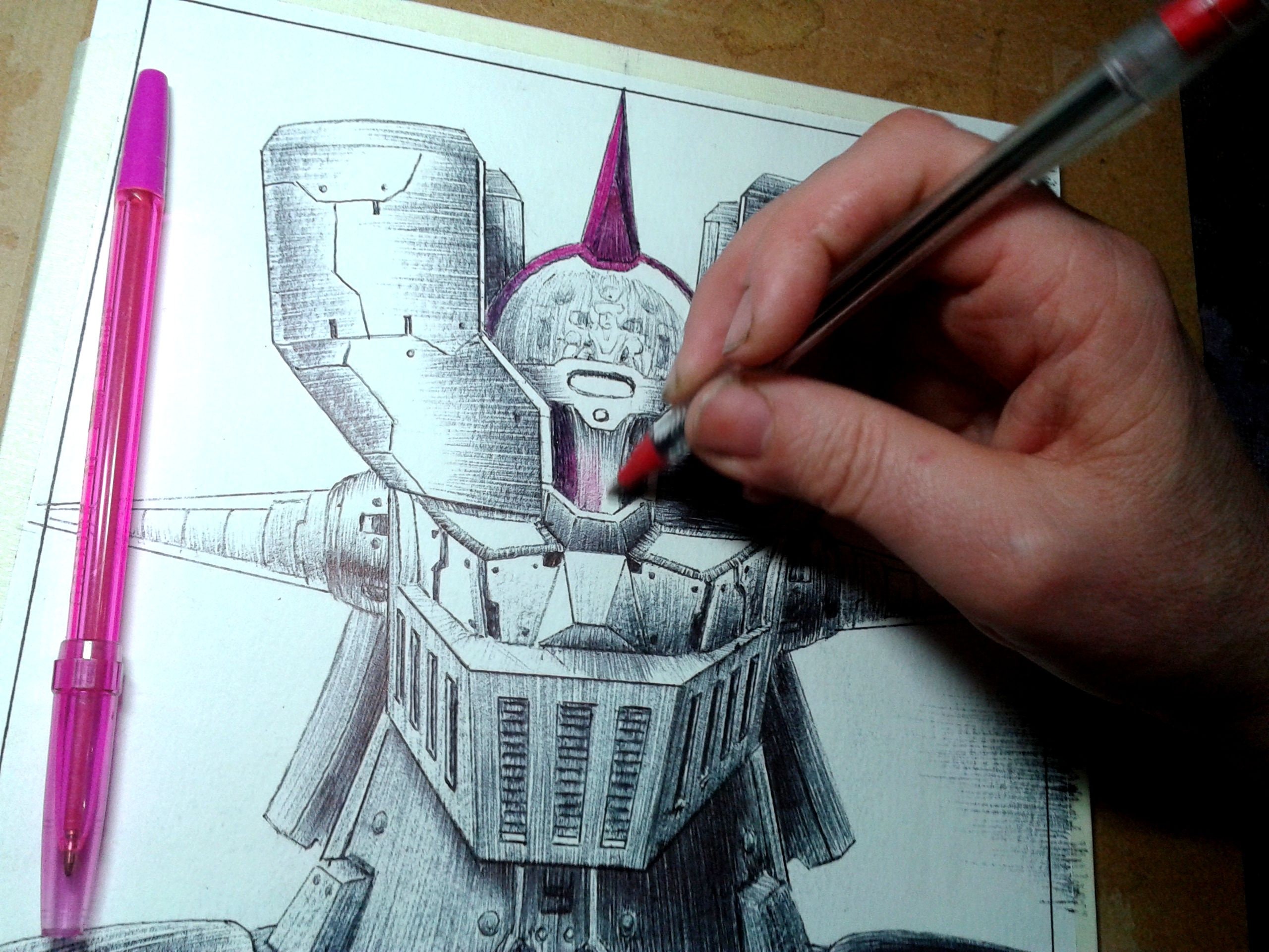 Mazinger Z Infinity. Drawing Made With Pens. - Etsy