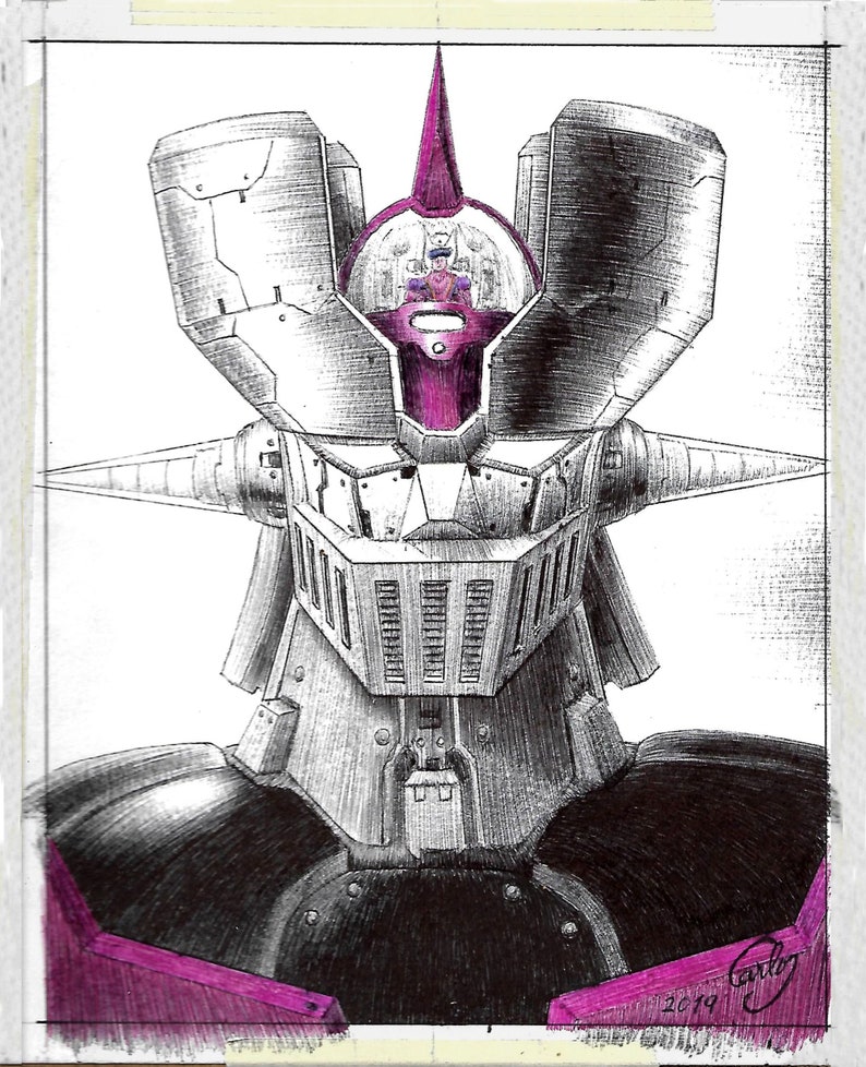 Mazinger Z Infinity. Drawing Made With Pens. - Etsy