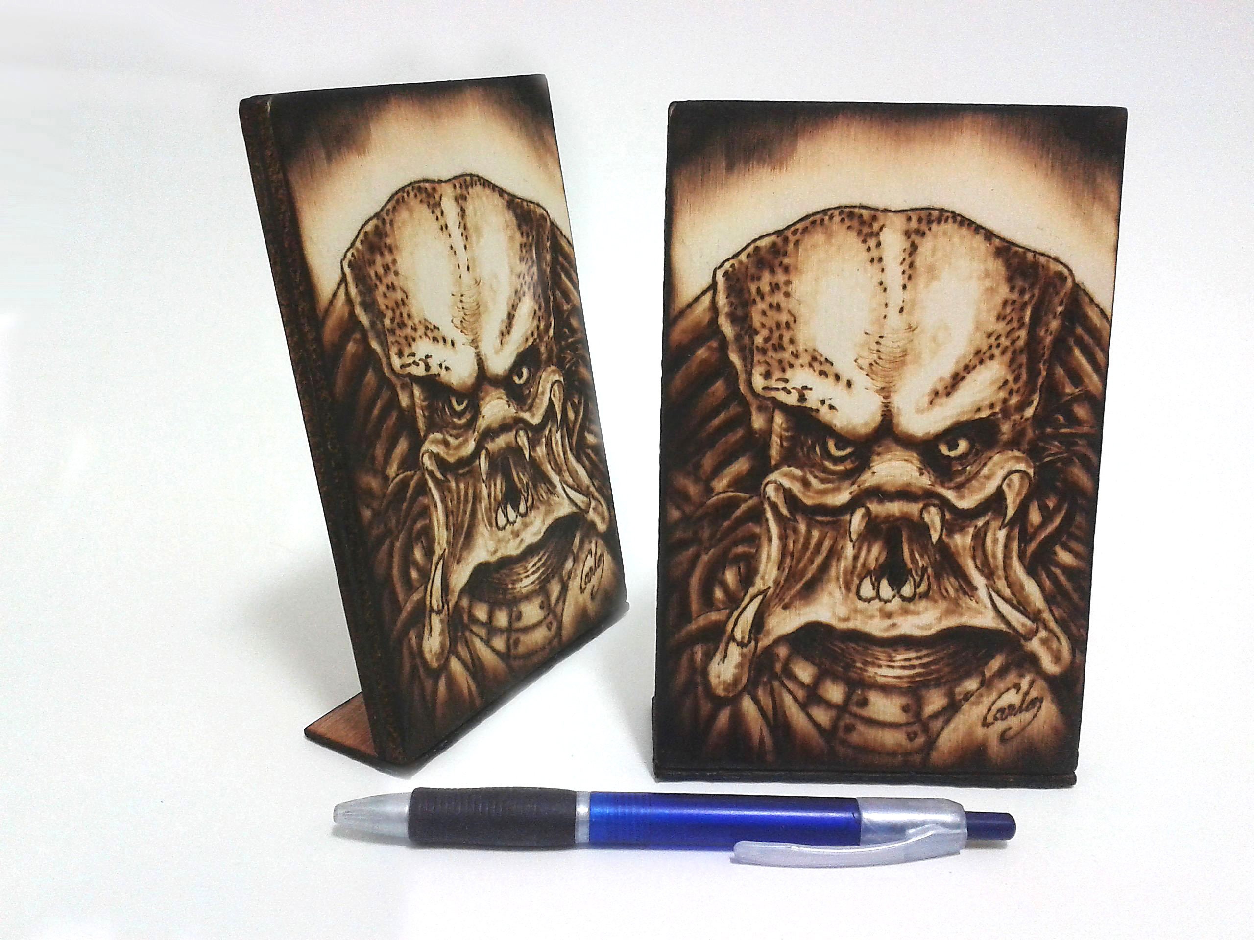 PREDATOR Pyrography / Pyrography wood Burned Drawing 15 X 10 Cm - Etsy