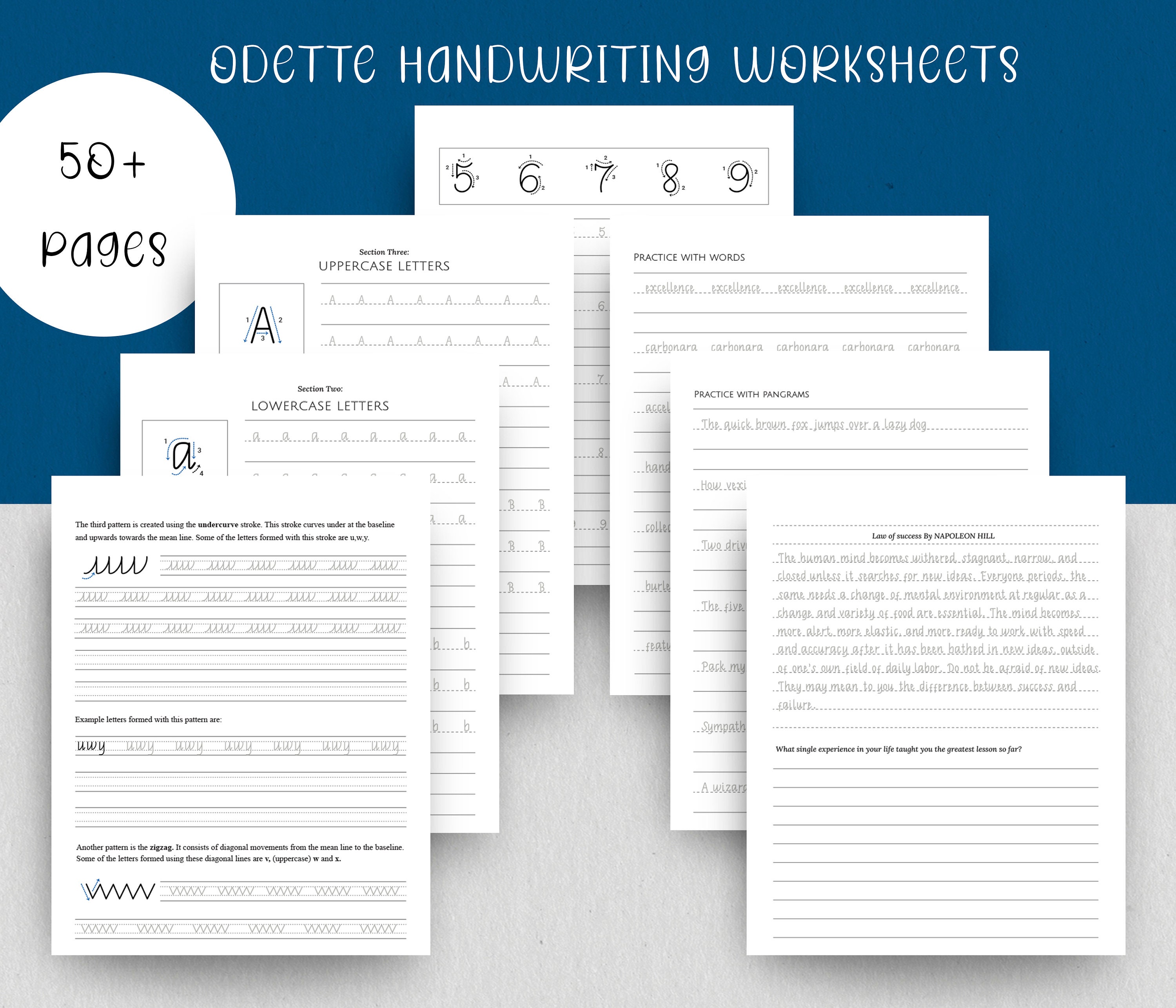 Hojas De Trabajo De Escritura A Mano C