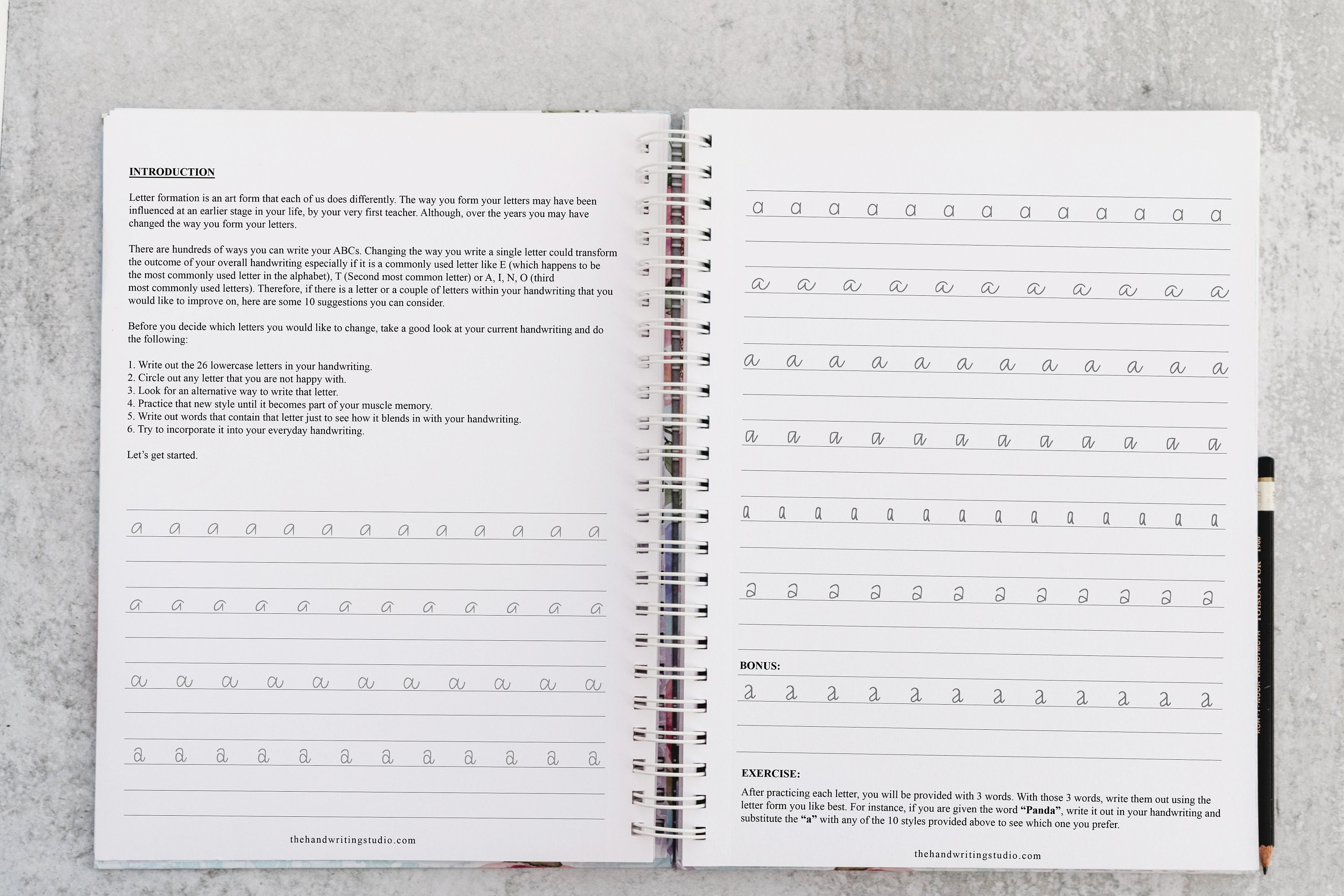 Handwriting Practice Sheets 10 different ways to write your | Etsy